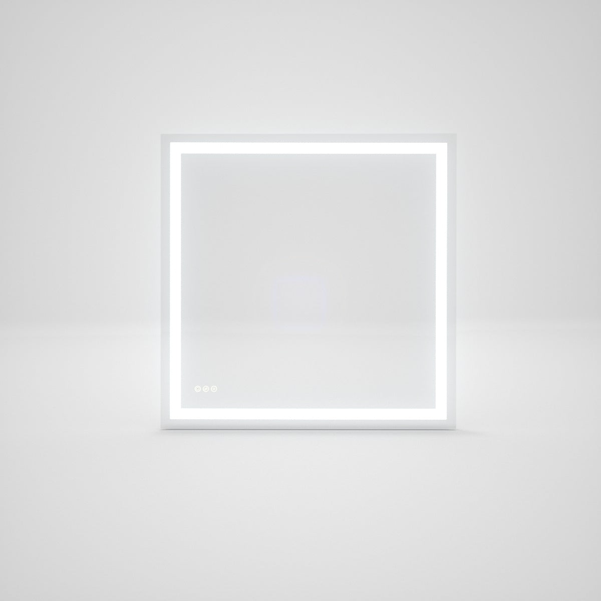 Iris 36 in. W x 36 in. H Rectangular Frameless LED Wall Bathroom Vanit ...