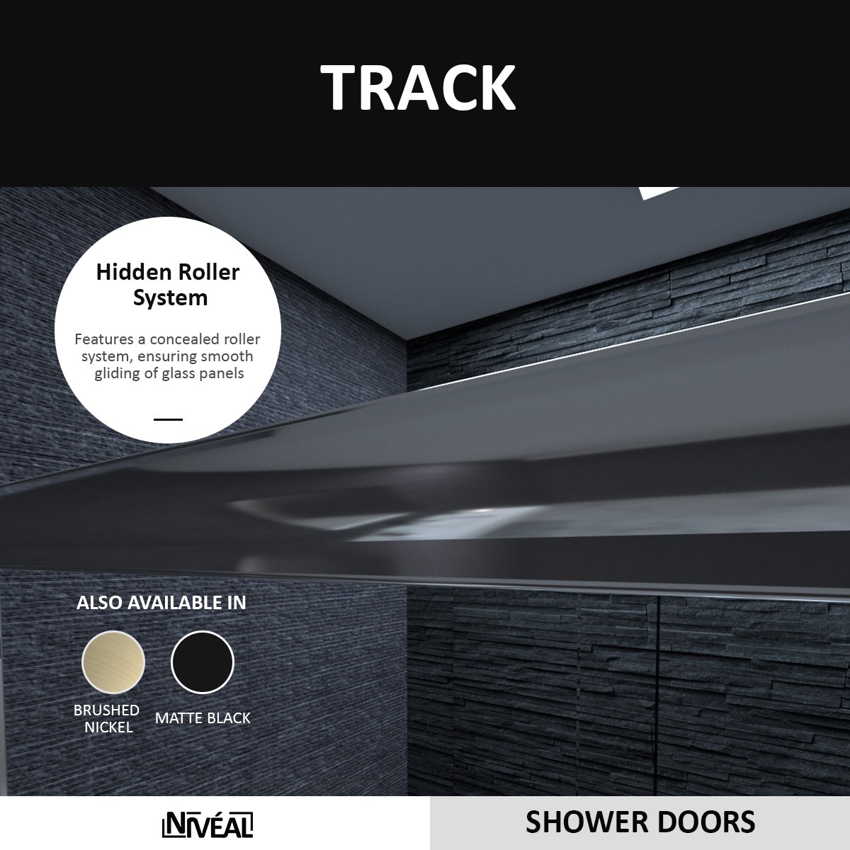 Vale 60 in. W x 76 in. H Shower Door in Chrome Finish with Clear Glass ...